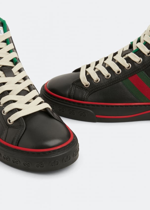 Gucci Tennis 1977 high top sneakers for Men - Black in KSA | Level Shoes