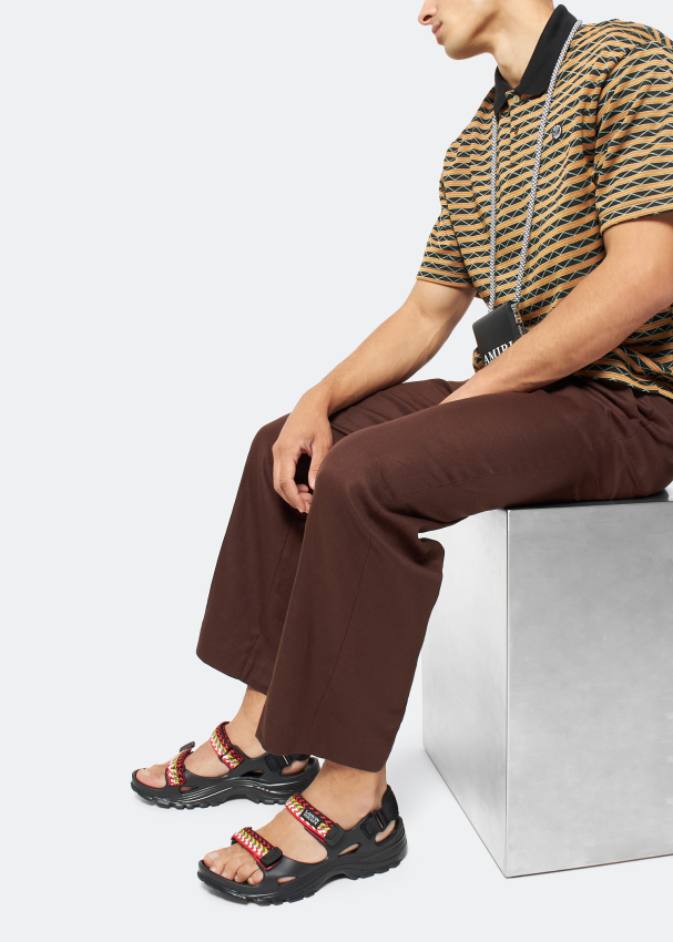 Lanvin x Suicoke Wake sandals for Men - Black in KSA | Level Shoes
