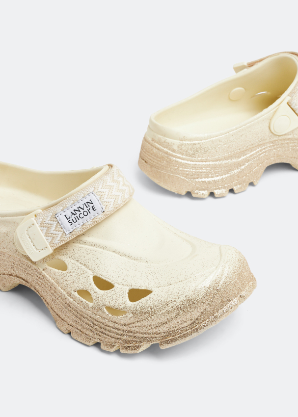 Lanvin x Suicoke Mok clogs for Women - Beige in KSA | Level Shoes